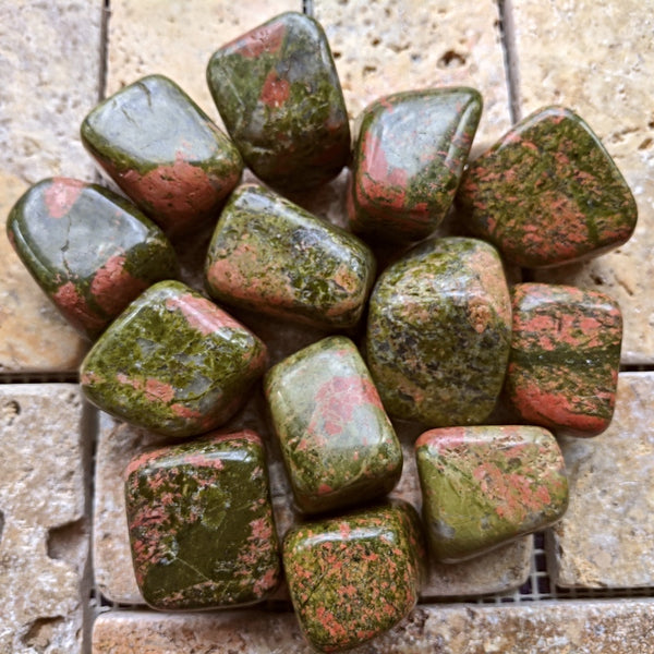 Tumbled Unakite~TUMUNAL – EarthSpeak