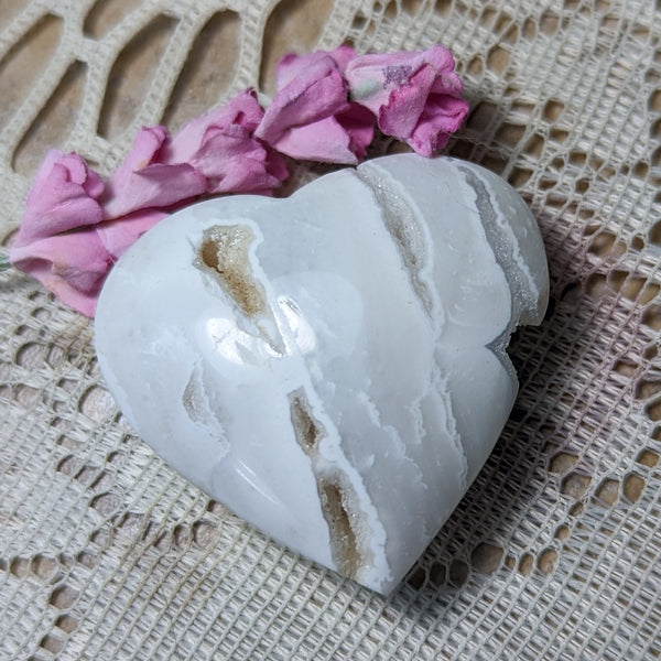 Snow Agate Heart~CRSNAGH3 – EarthSpeak